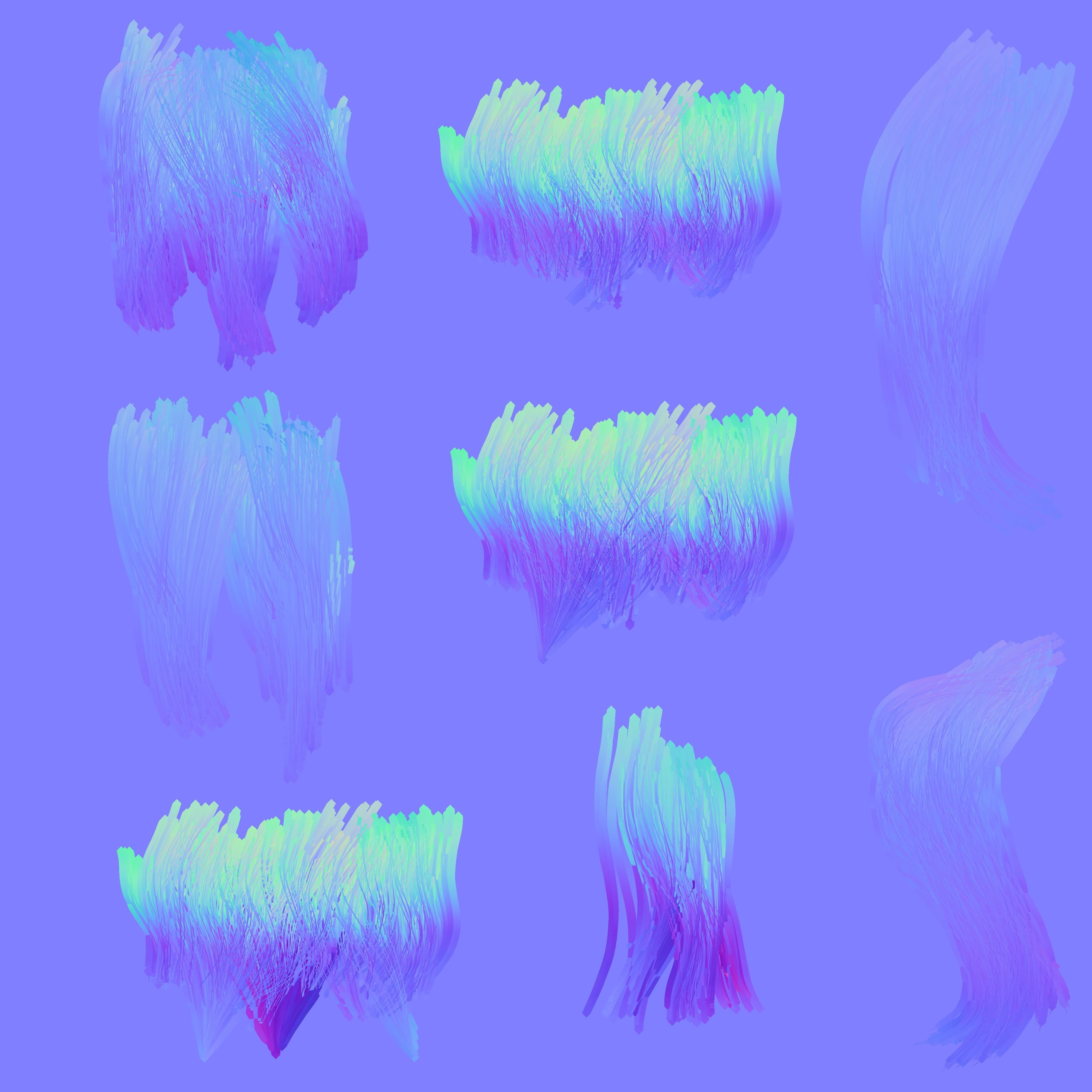 Texture Realistic Fur Textures for Short and Medium Fur Hair Card VR ...