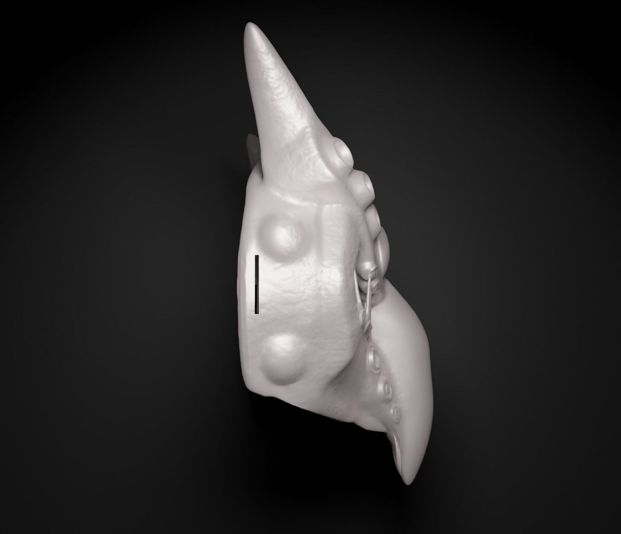 Angry Owl - Bird Cosplay Face Prom Mask 3D model 3D printable | CGTrader