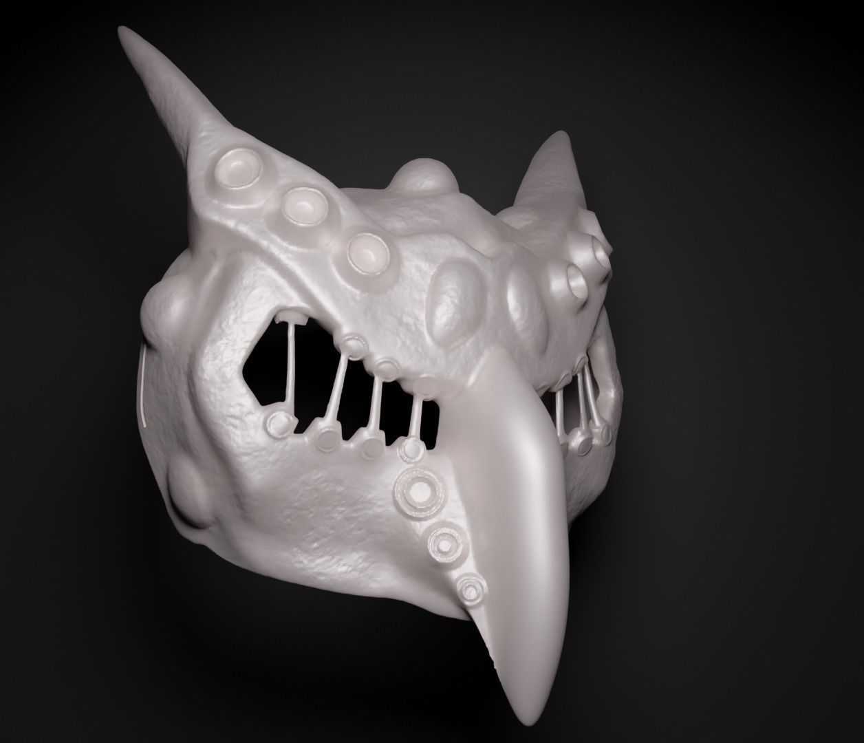 Angry Owl - Bird Cosplay Face Prom Mask 3D model 3D printable | CGTrader