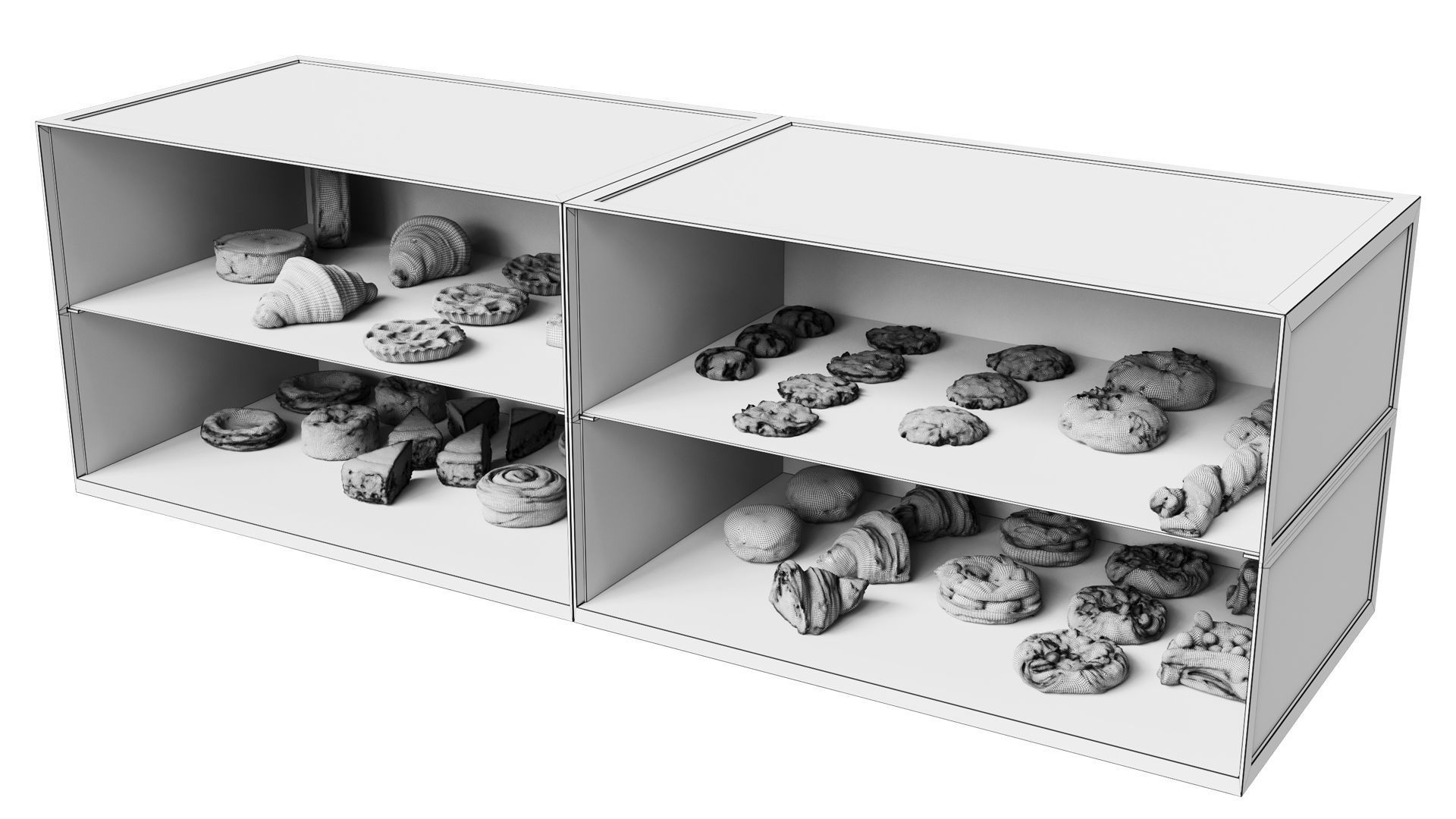Pastry Shop Display Case 3D model | CGTrader