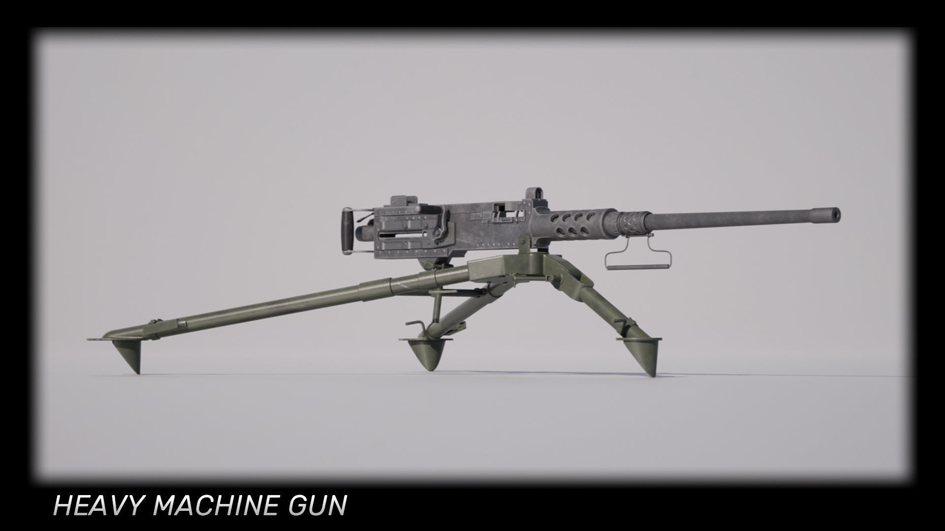 3D model M2 Browning Heavy Machine Gun VR / AR / low-poly | CGTrader