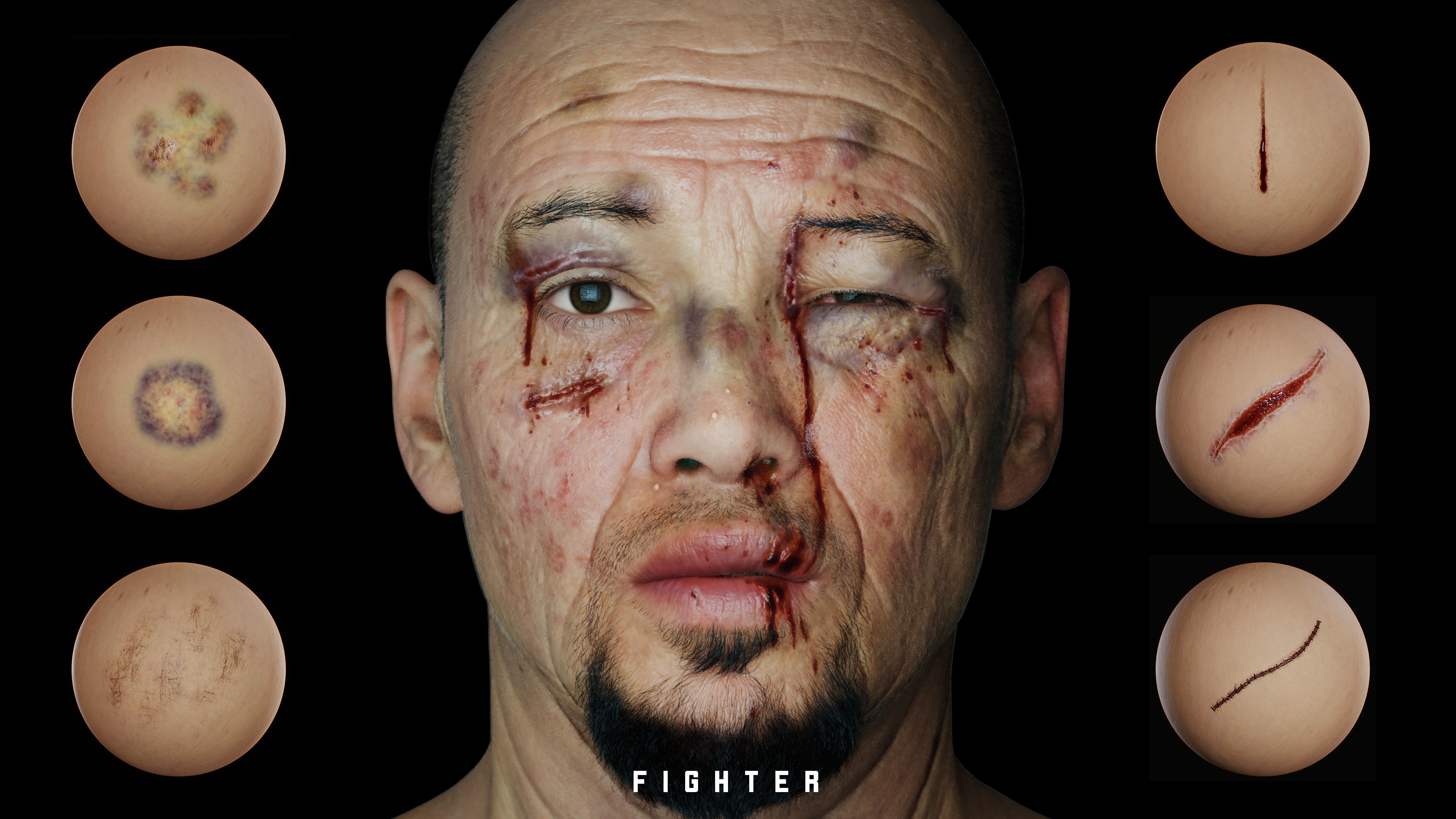 Character Imperfection Brush Smart Material 3D model | CGTrader