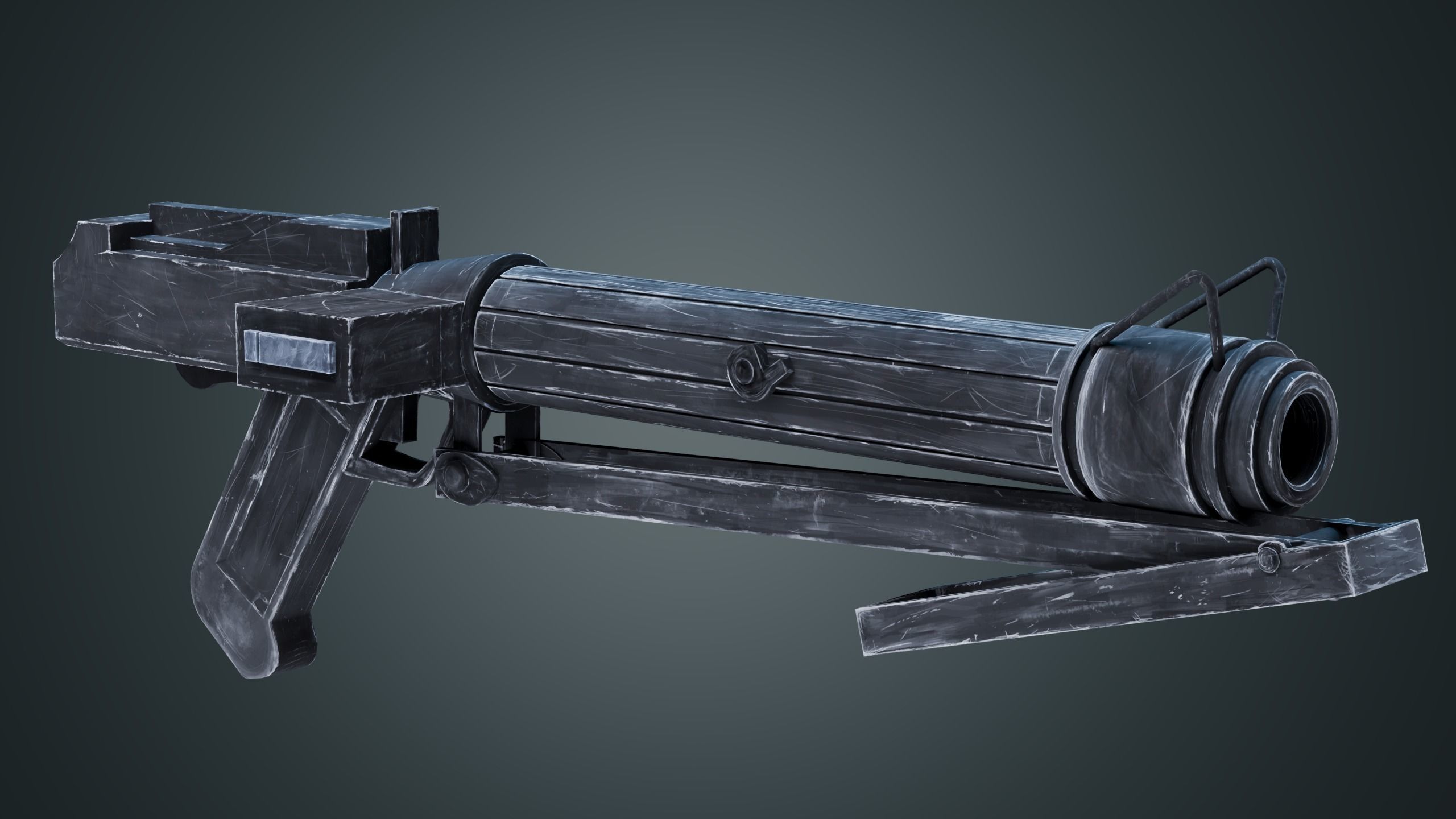 DC-15 Blaster Carbine 3D model - Star Wars The Clone Wars 3D model ...