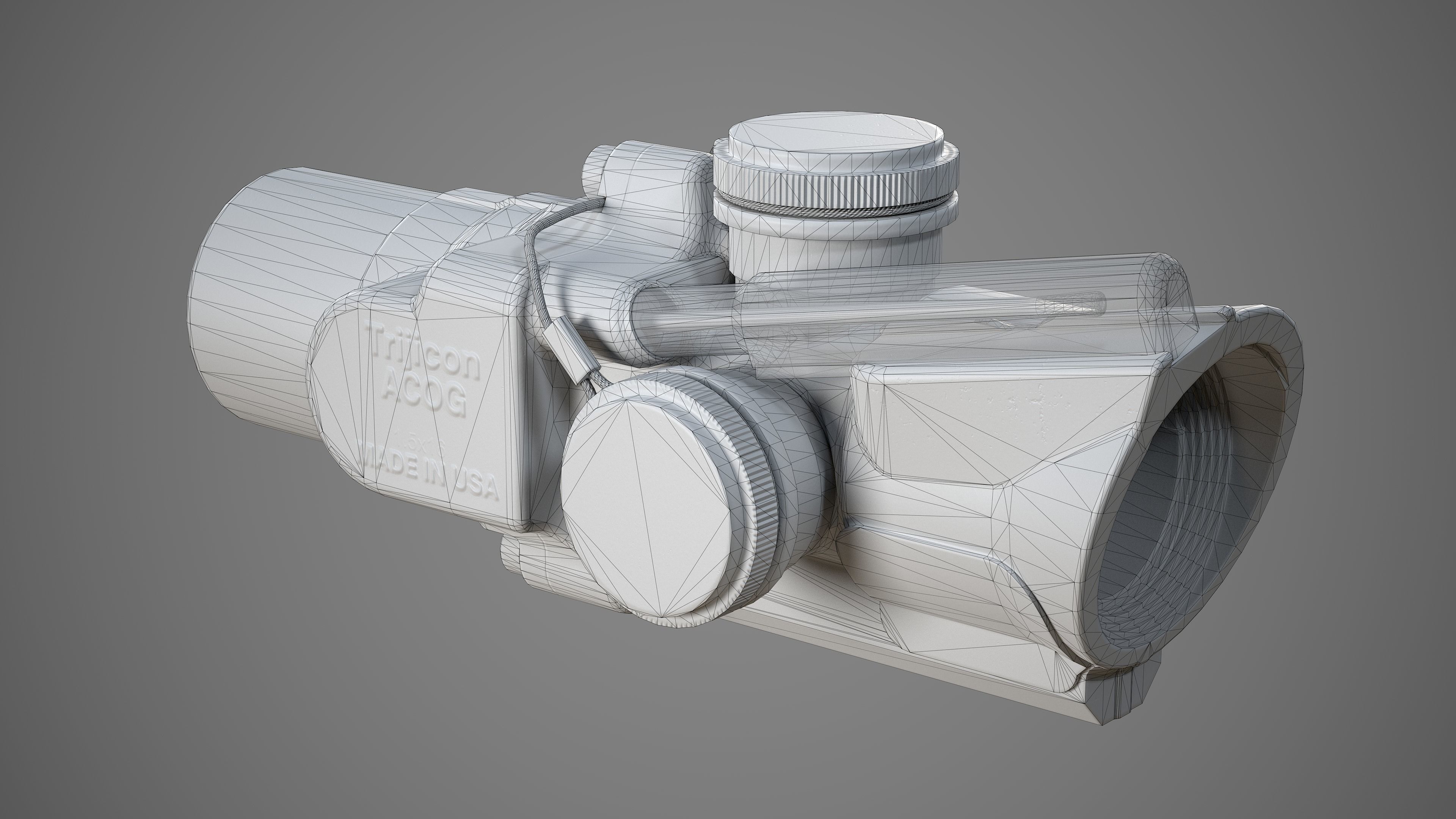 3D model ACOG 1 5x16S - Replica VR / AR / low-poly | CGTrader