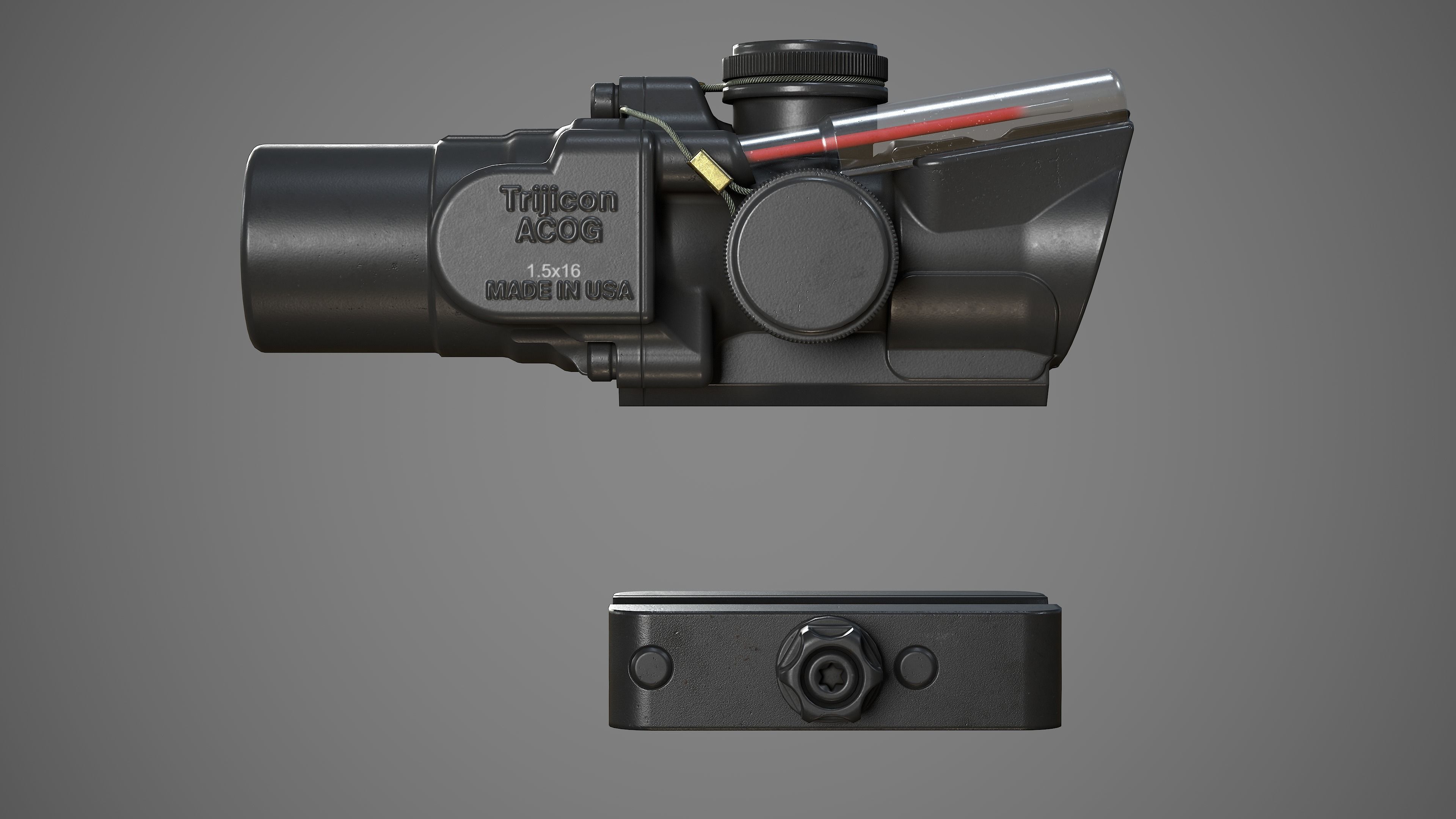 3D model ACOG 1 5x16S - Replica VR / AR / low-poly | CGTrader