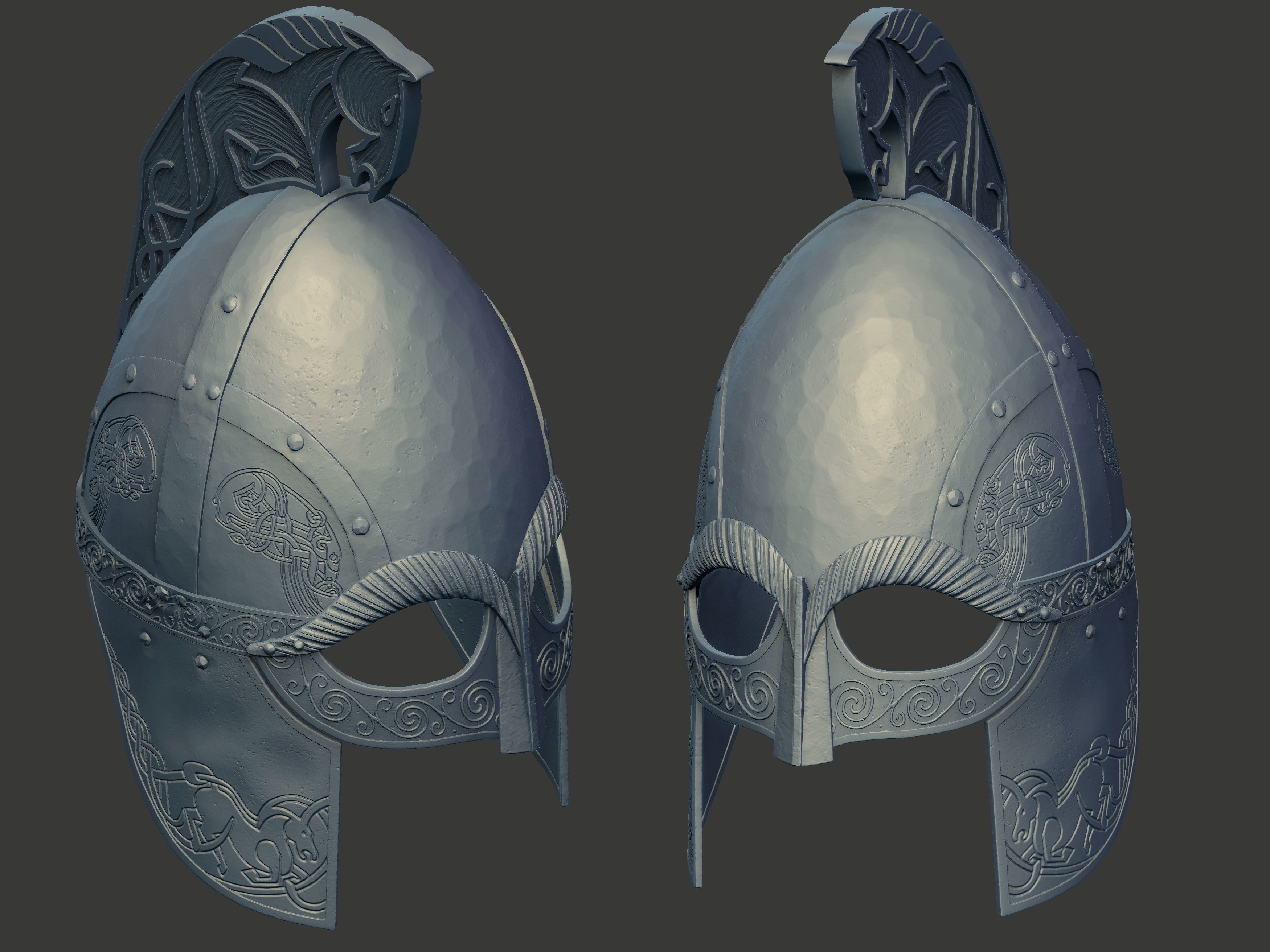 The Rohan Royal Guard Helmet 3D model 3D printable | CGTrader