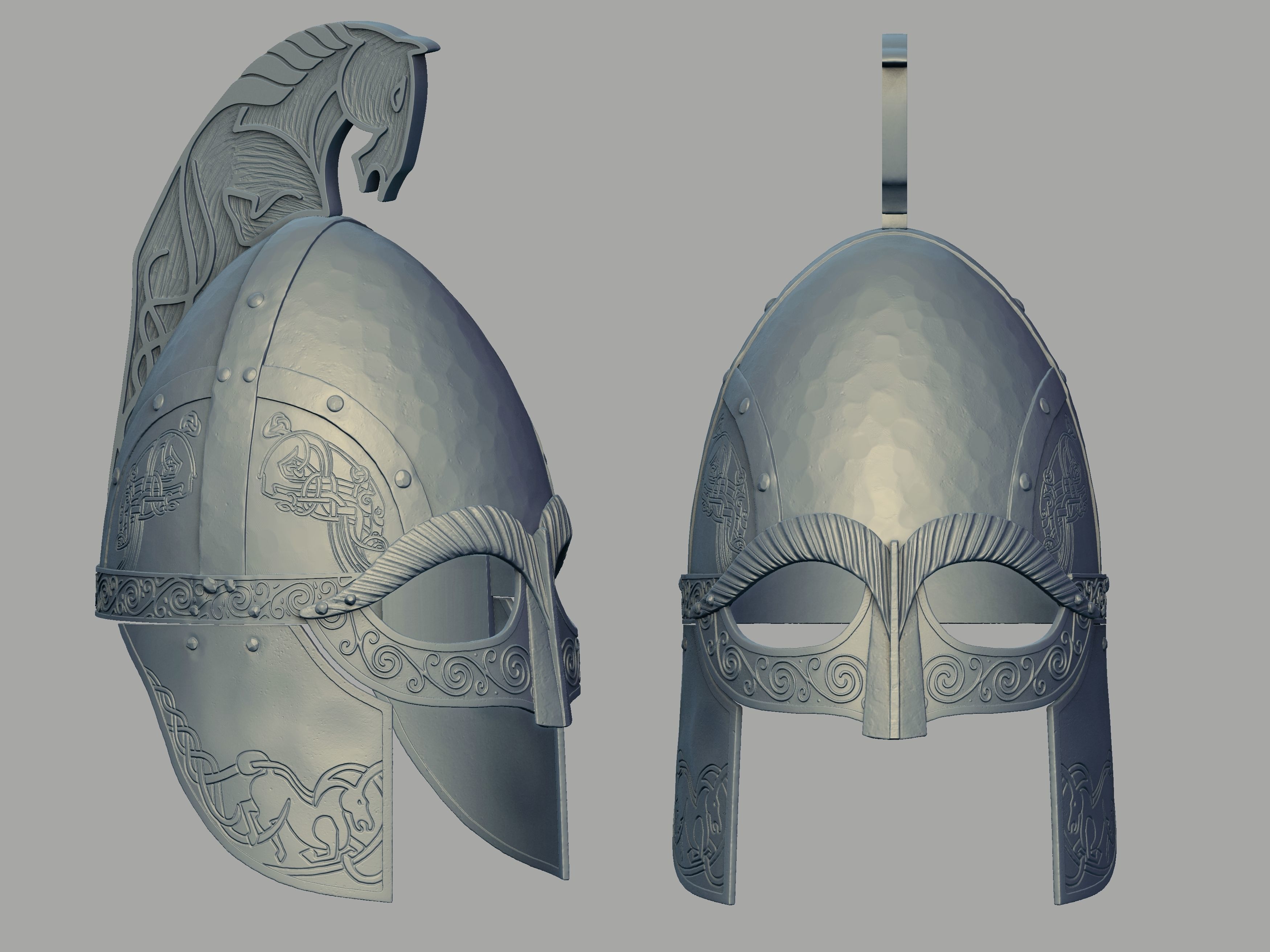 The Rohan Royal Guard Helmet 3D model 3D printable | CGTrader