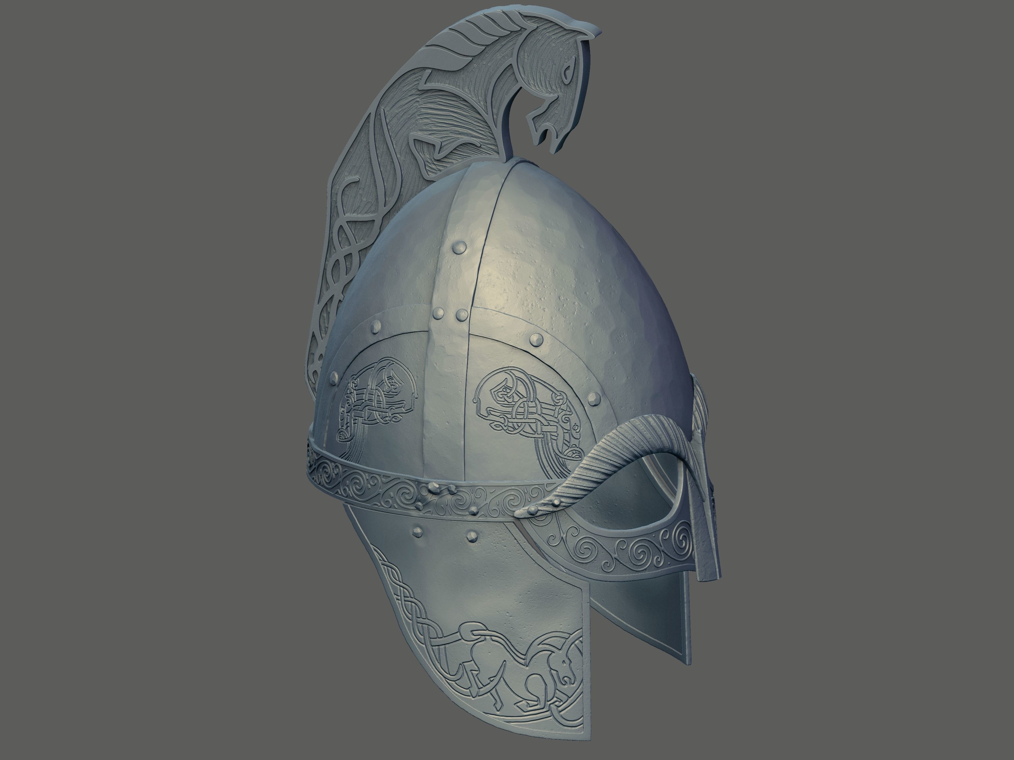 The Rohan Royal Guard Helmet 3D model 3D printable | CGTrader