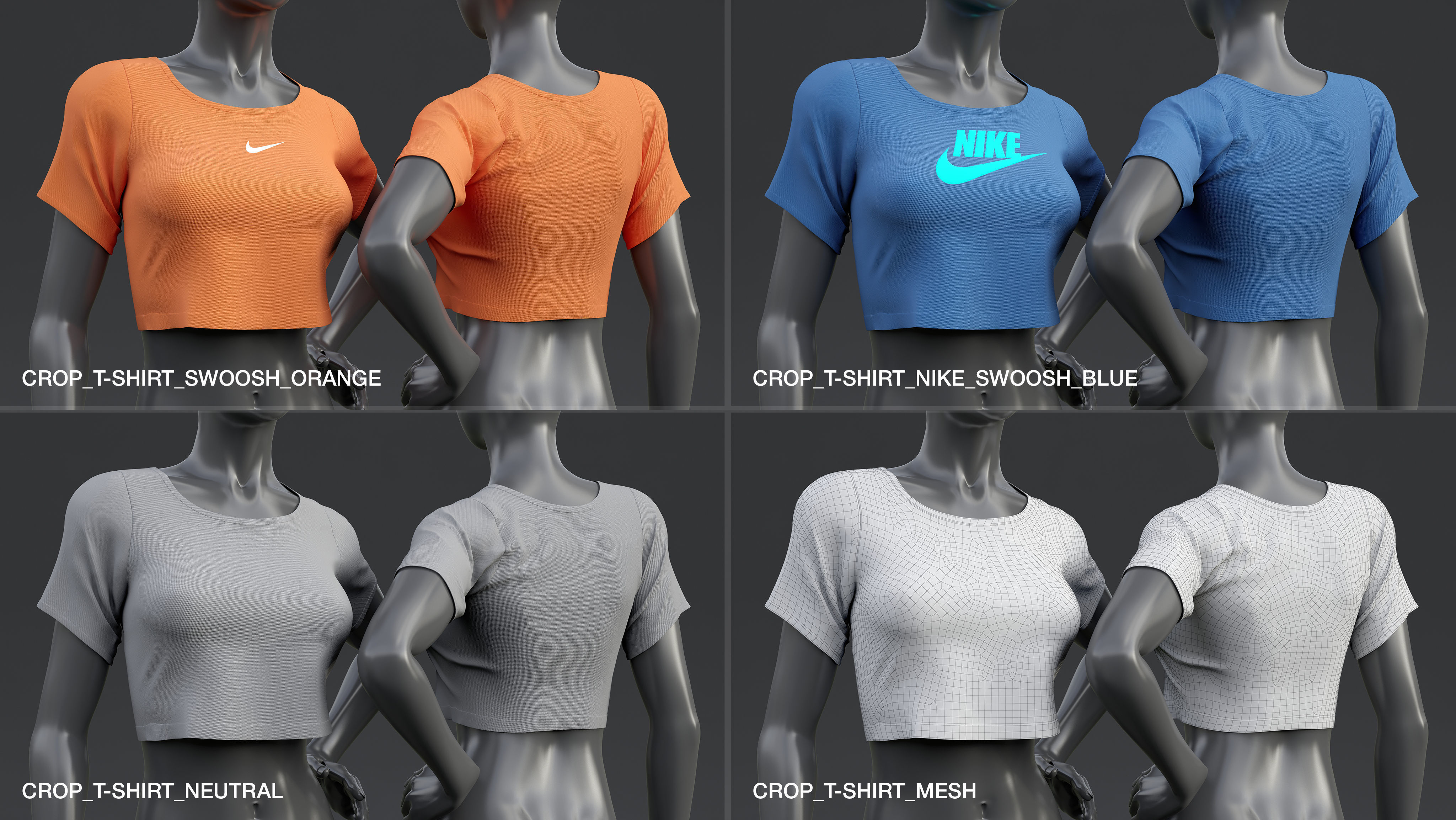 Female mannequin Nike POSE 1 3D model | CGTrader