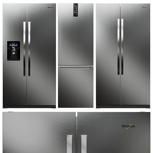 Whirlpool Refrigerator Collection 04 3D model | CGTrader