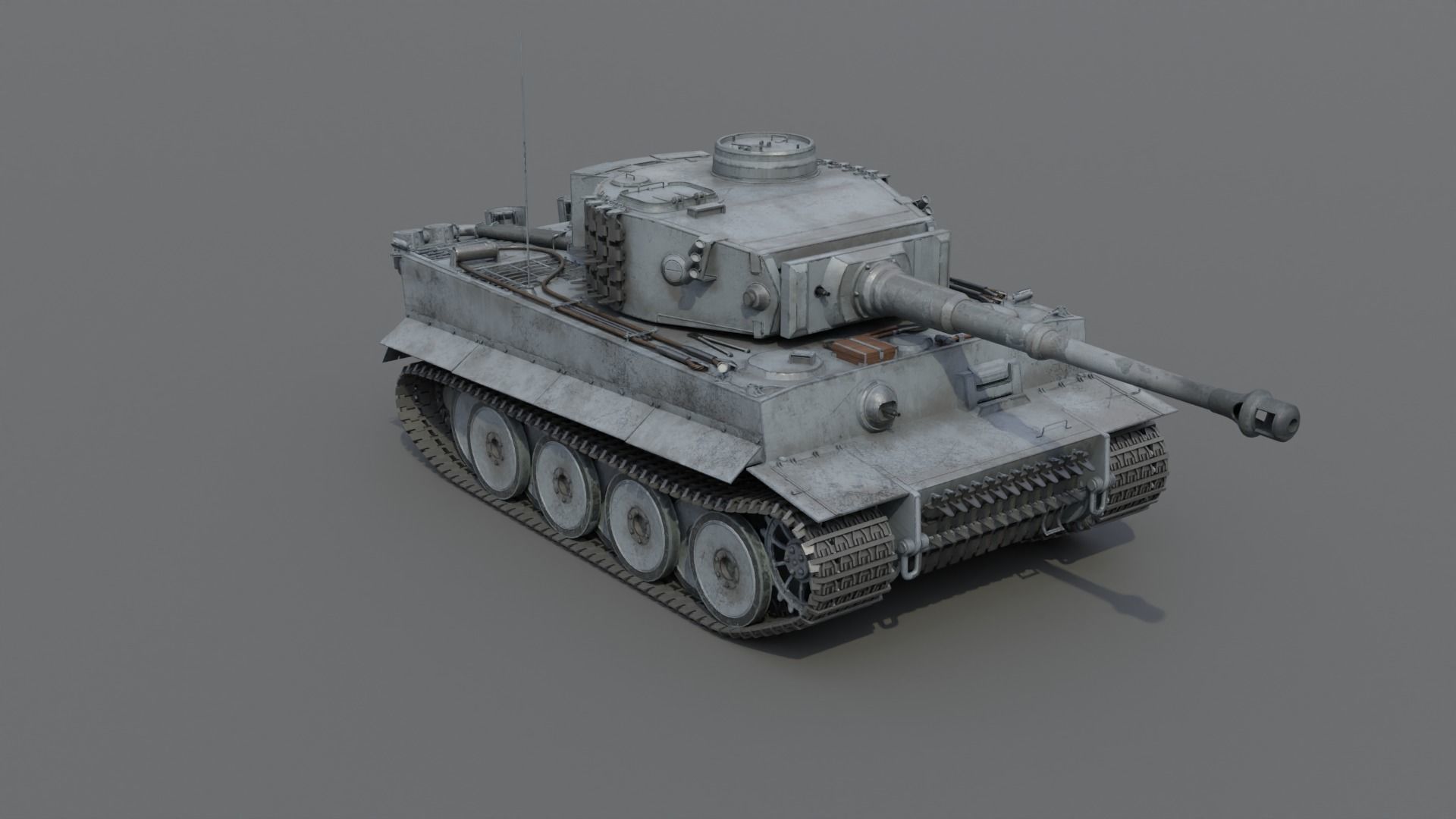 3D model Panzerkampfwagen VI Tiger Ausf H1 Heavy Tank VR / AR / low ...