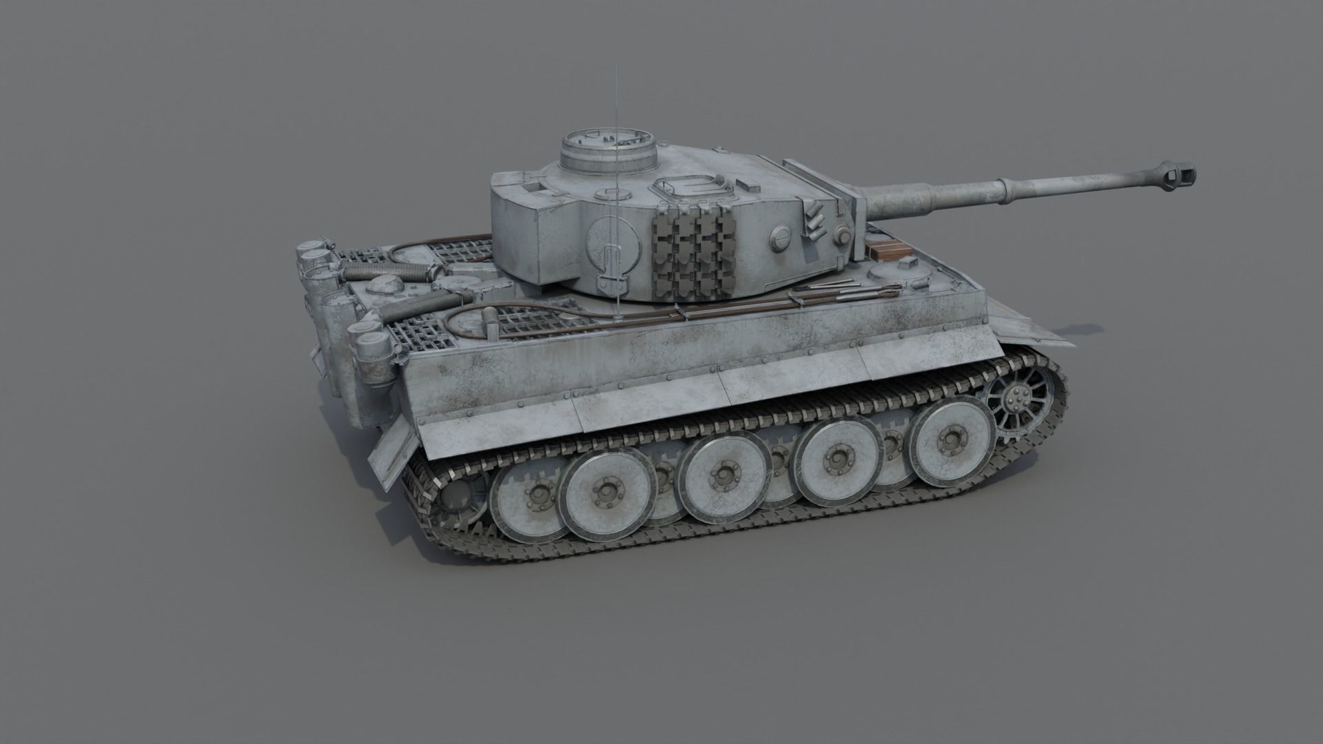 3D model Panzerkampfwagen VI Tiger Ausf H1 Heavy Tank VR / AR / low ...