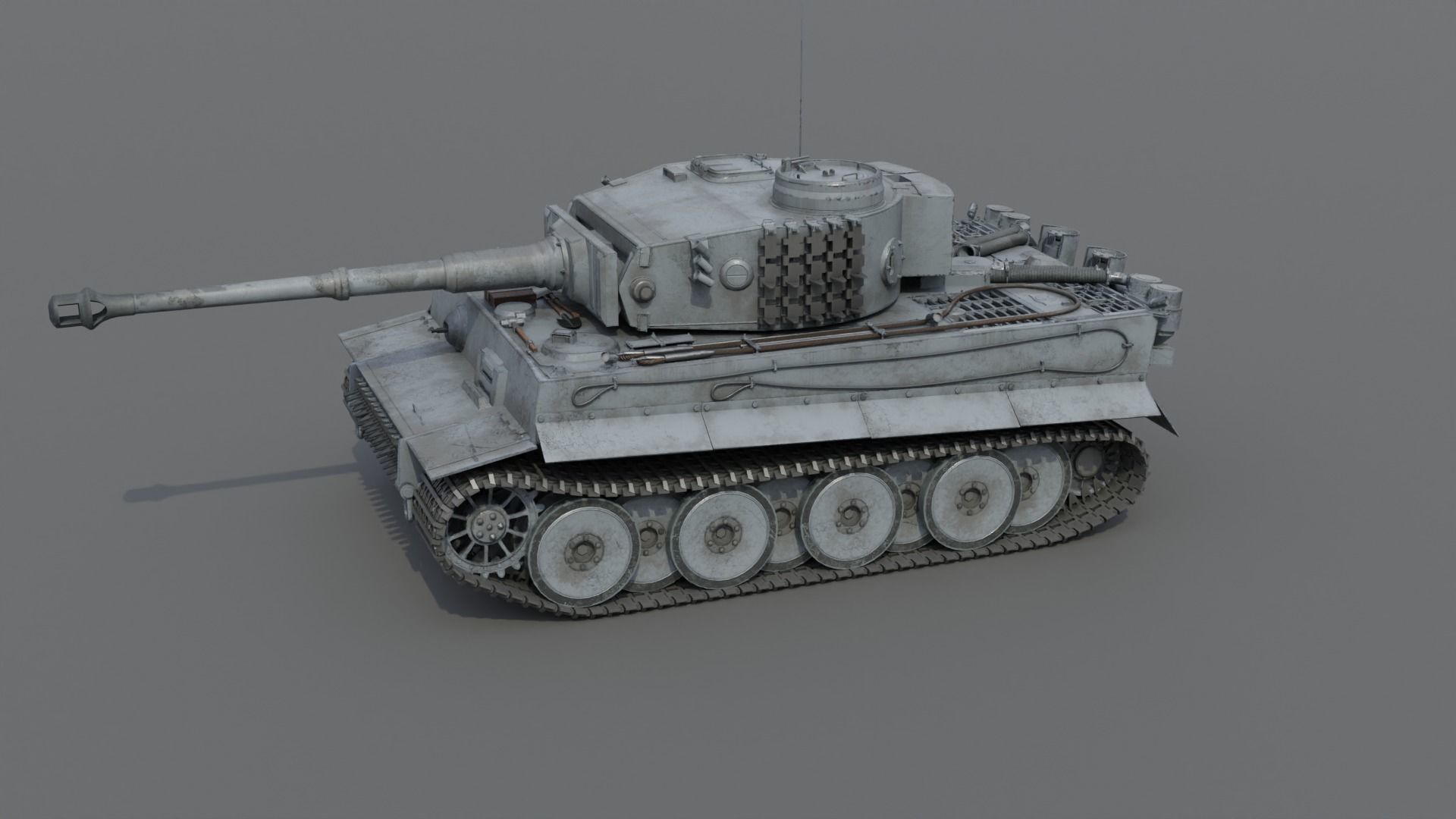 3D model Panzerkampfwagen VI Tiger Ausf H1 Heavy Tank VR / AR / low ...