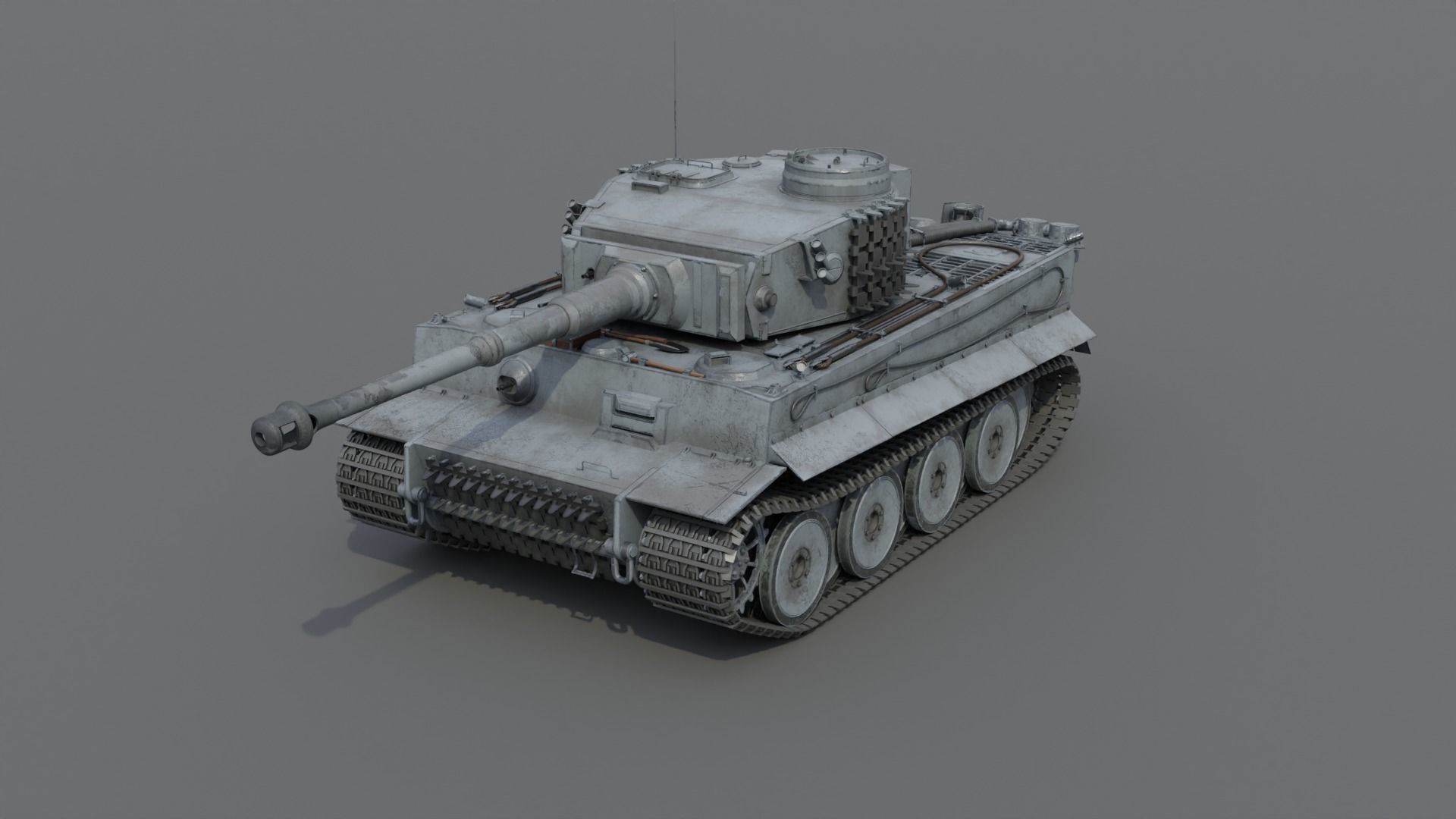 3D model Panzerkampfwagen VI Tiger Ausf H1 Heavy Tank VR / AR / low ...