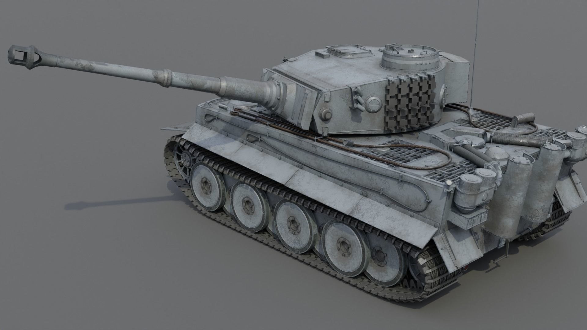 3D model Panzerkampfwagen VI Tiger Ausf H1 Heavy Tank VR / AR / low ...