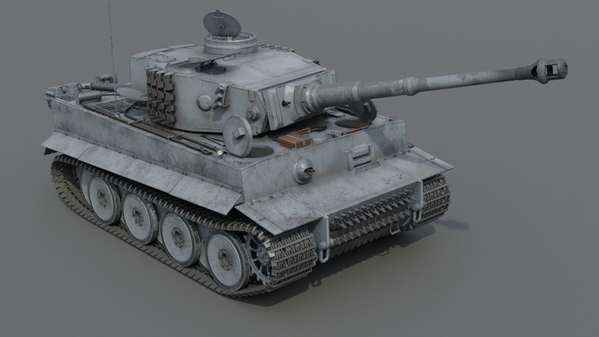 3D model Panzerkampfwagen VI Tiger Ausf H1 Heavy Tank VR / AR / low ...