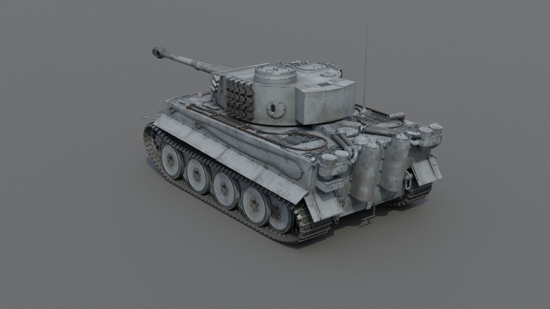 3D model Panzerkampfwagen VI Tiger Ausf H1 Heavy Tank VR / AR / low ...