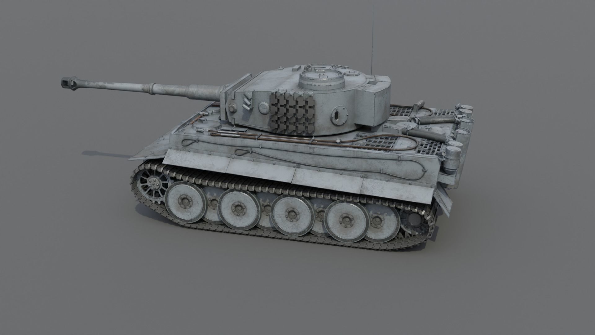 3D model Panzerkampfwagen VI Tiger Ausf H1 Heavy Tank VR / AR / low ...