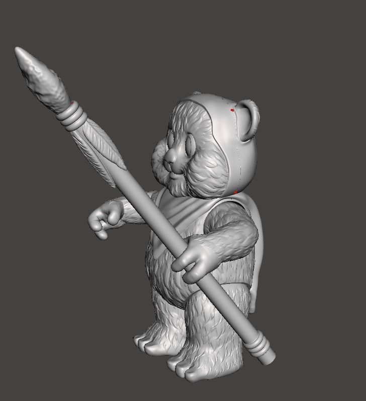 STL File 3D Ewoks Wicket 3D Print Model 3D OBJ 3D print model 3D model ...