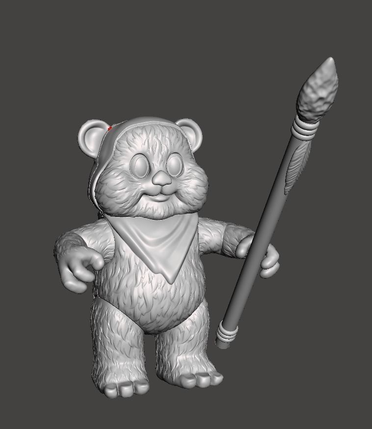 STL File 3D Ewoks Wicket 3D Print Model 3D OBJ 3D print model 3D model ...