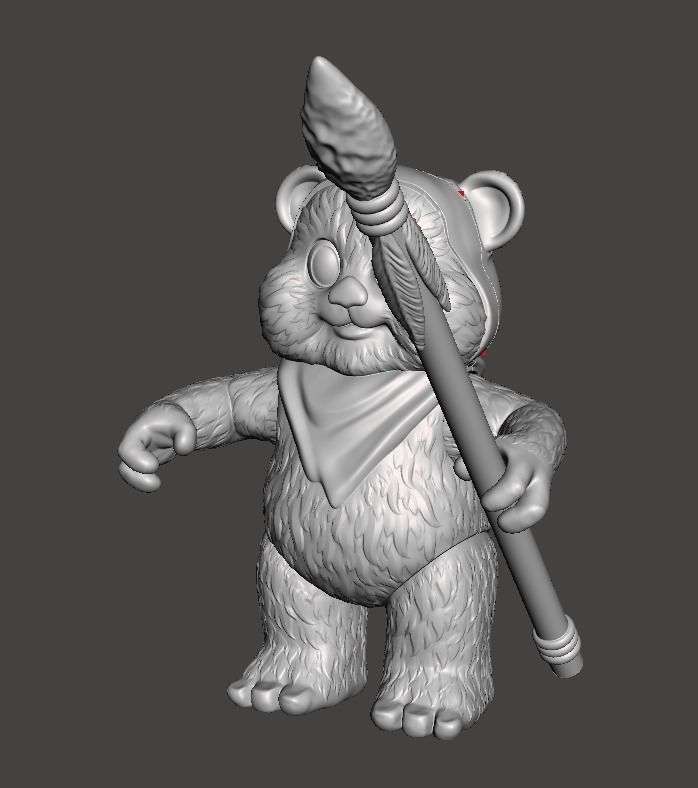 STL File 3D Ewoks Wicket 3D Print Model 3D OBJ 3D print model 3D model ...