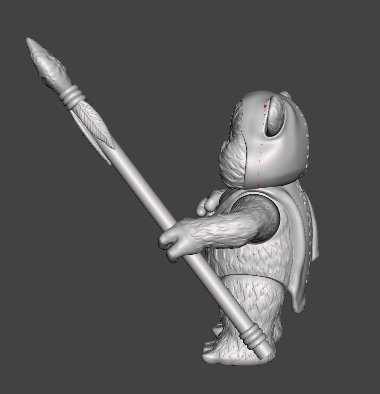 STL File 3D Ewoks Wicket 3D Print Model 3D OBJ 3D print model 3D model ...