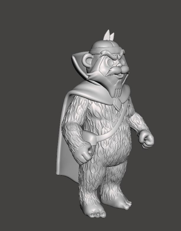 STL File 3D Ewoks Zarrak 3D Print Model 3D OBJ 3D print model 3D model ...