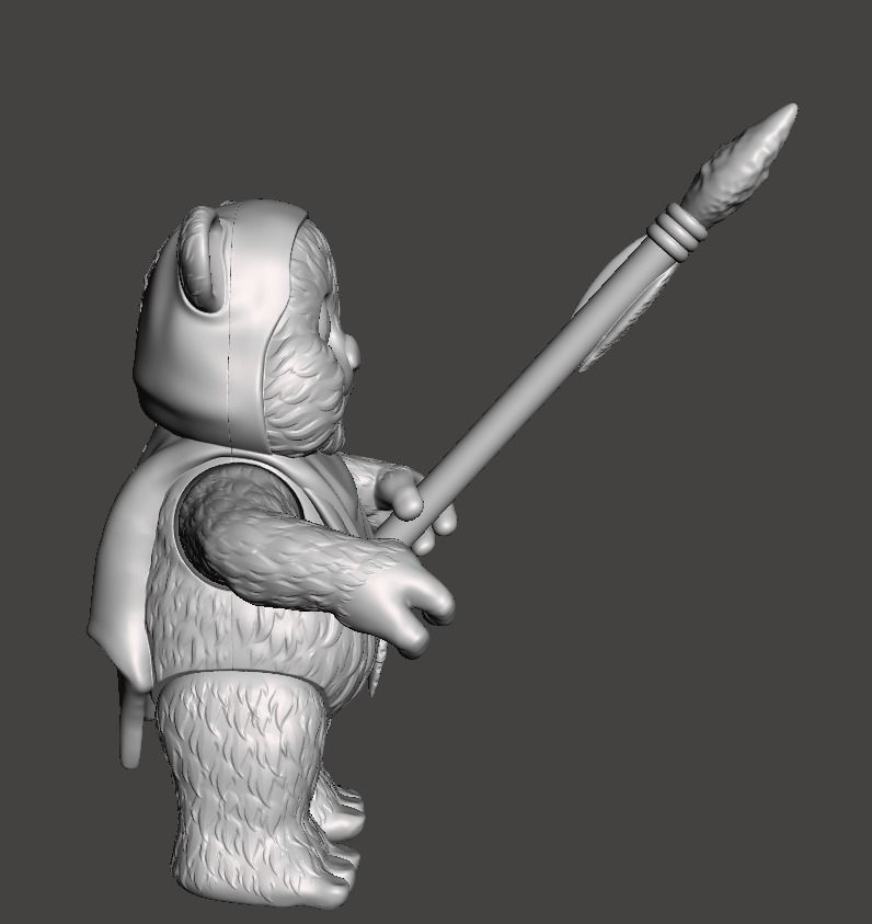 STL File 3D Ewoks Wickett 3D Print Model 3D OBJ 3D Series 2 3D model 3D ...