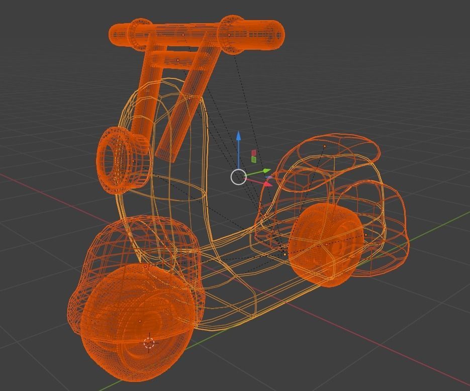 3D model Stylised Moped Vehicle VR / AR / low-poly | CGTrader