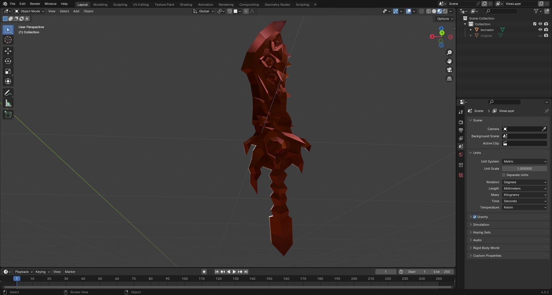 Calamity sword 3D model 3D printable | CGTrader