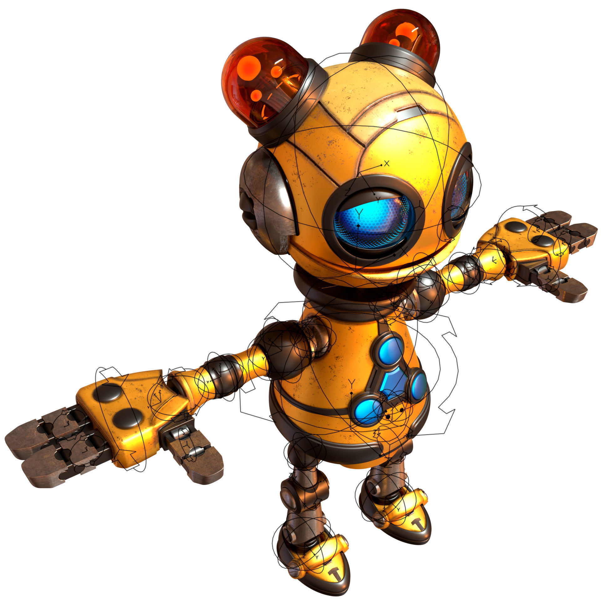 Kit KT-7461 - Ratchet y Clank Game 3D model animated rigged | CGTrader