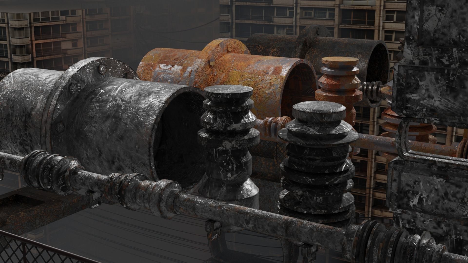 3D model Poor City - 3D Concept Art Scene VR / AR / low-poly | CGTrader