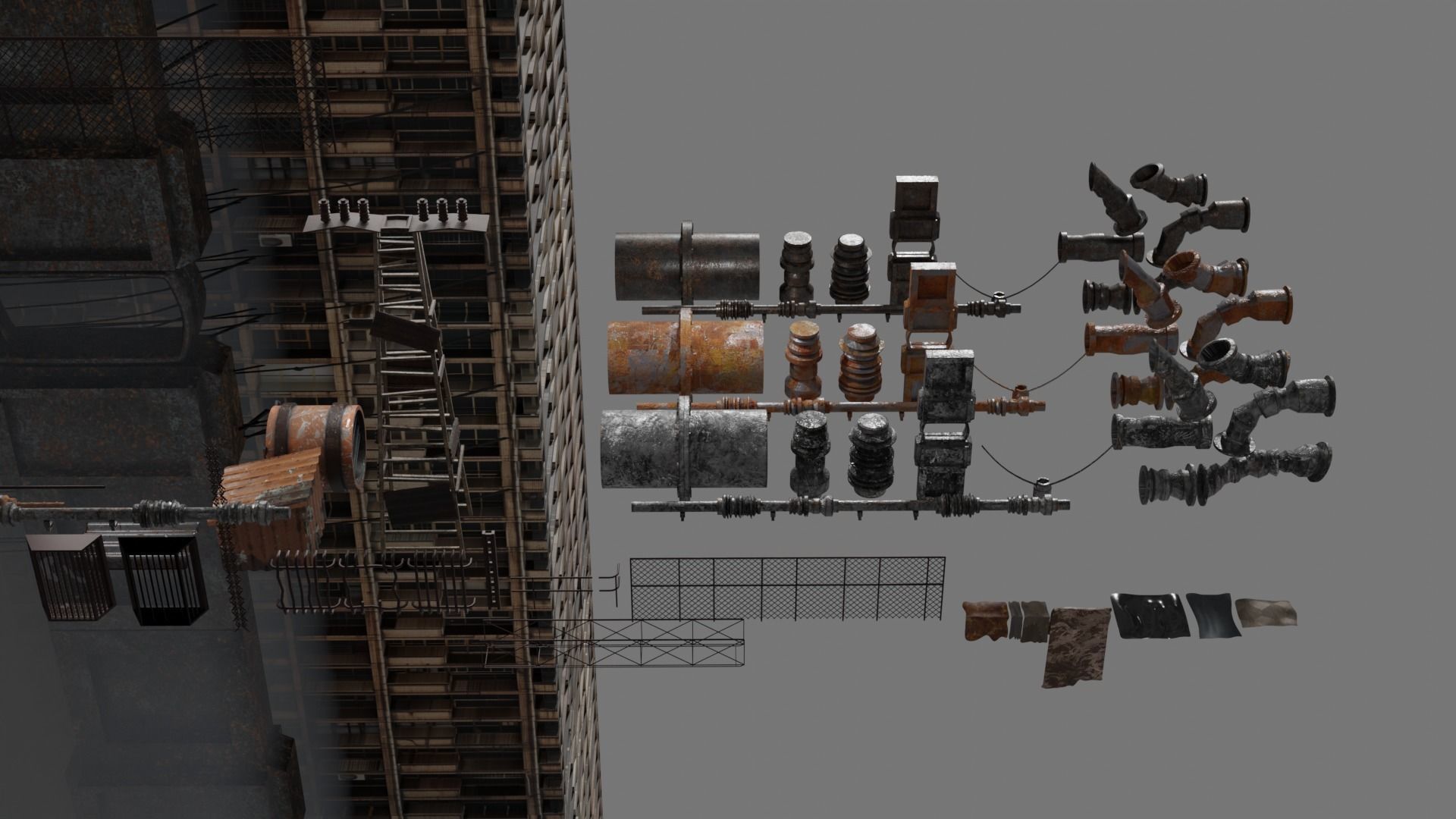 3D model Poor City - 3D Concept Art Scene VR / AR / low-poly | CGTrader