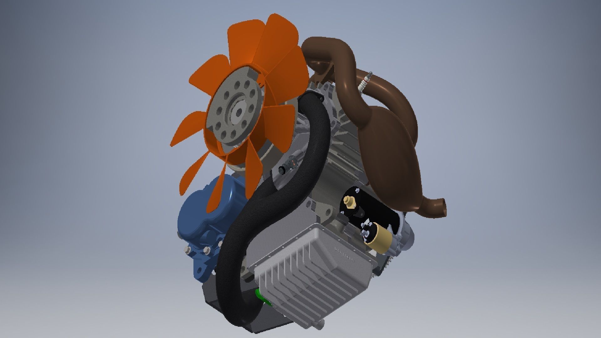 Two stroke roatry engine 3D model | CGTrader