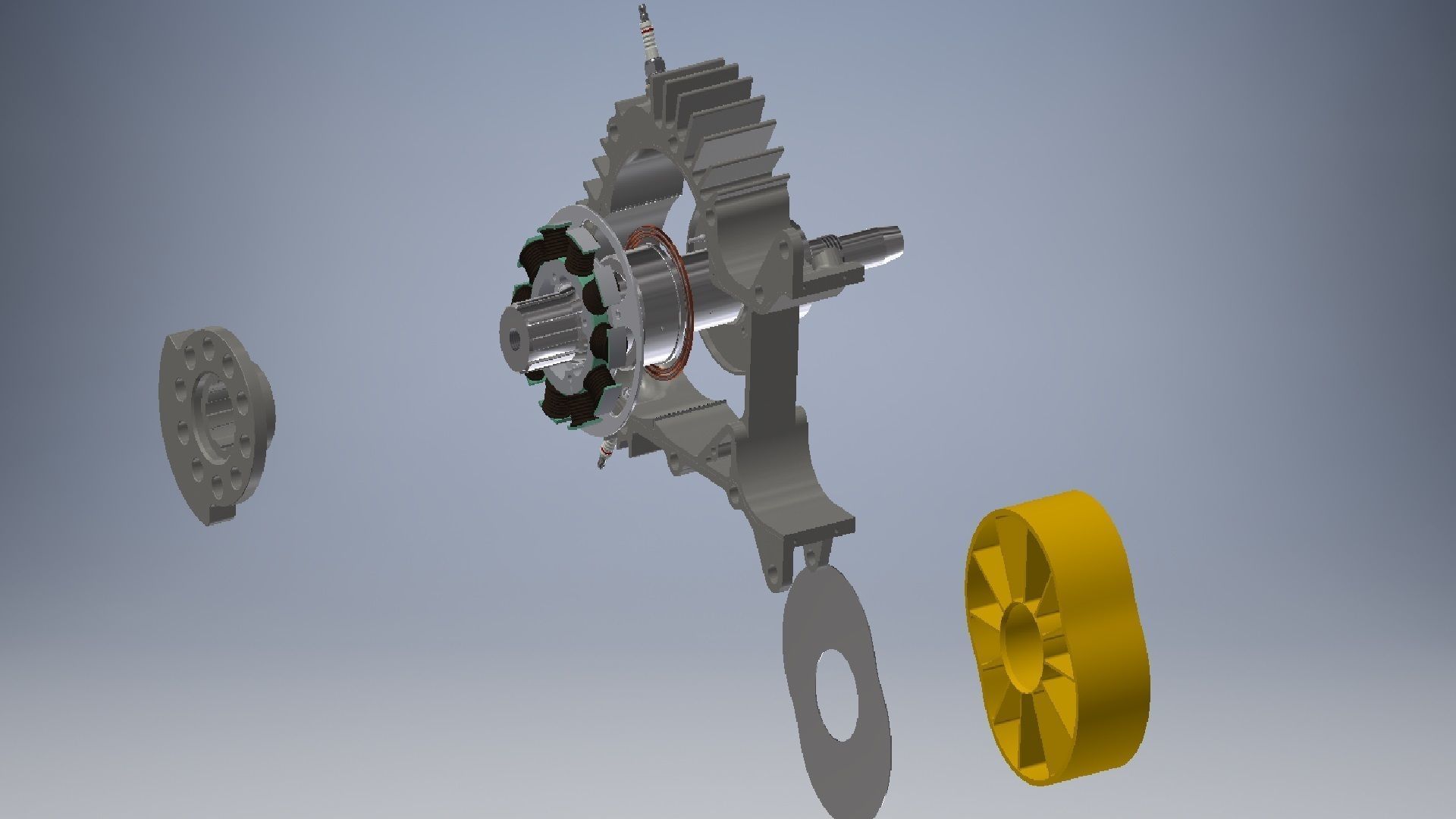 Two stroke roatry engine 3D model | CGTrader