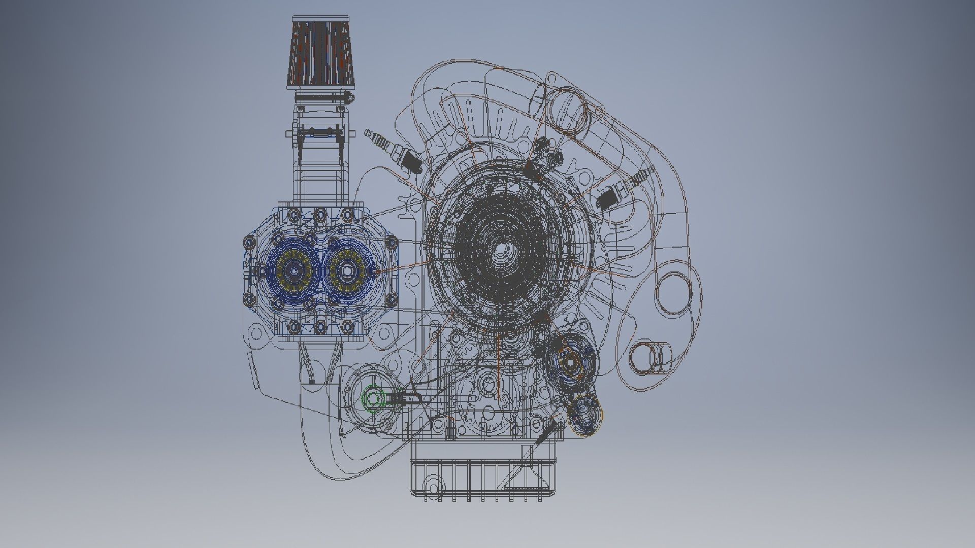 Two stroke roatry engine 3D model | CGTrader