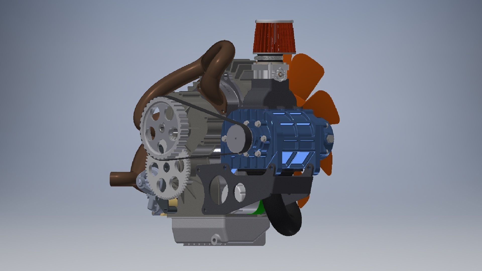 Two stroke roatry engine 3D model | CGTrader