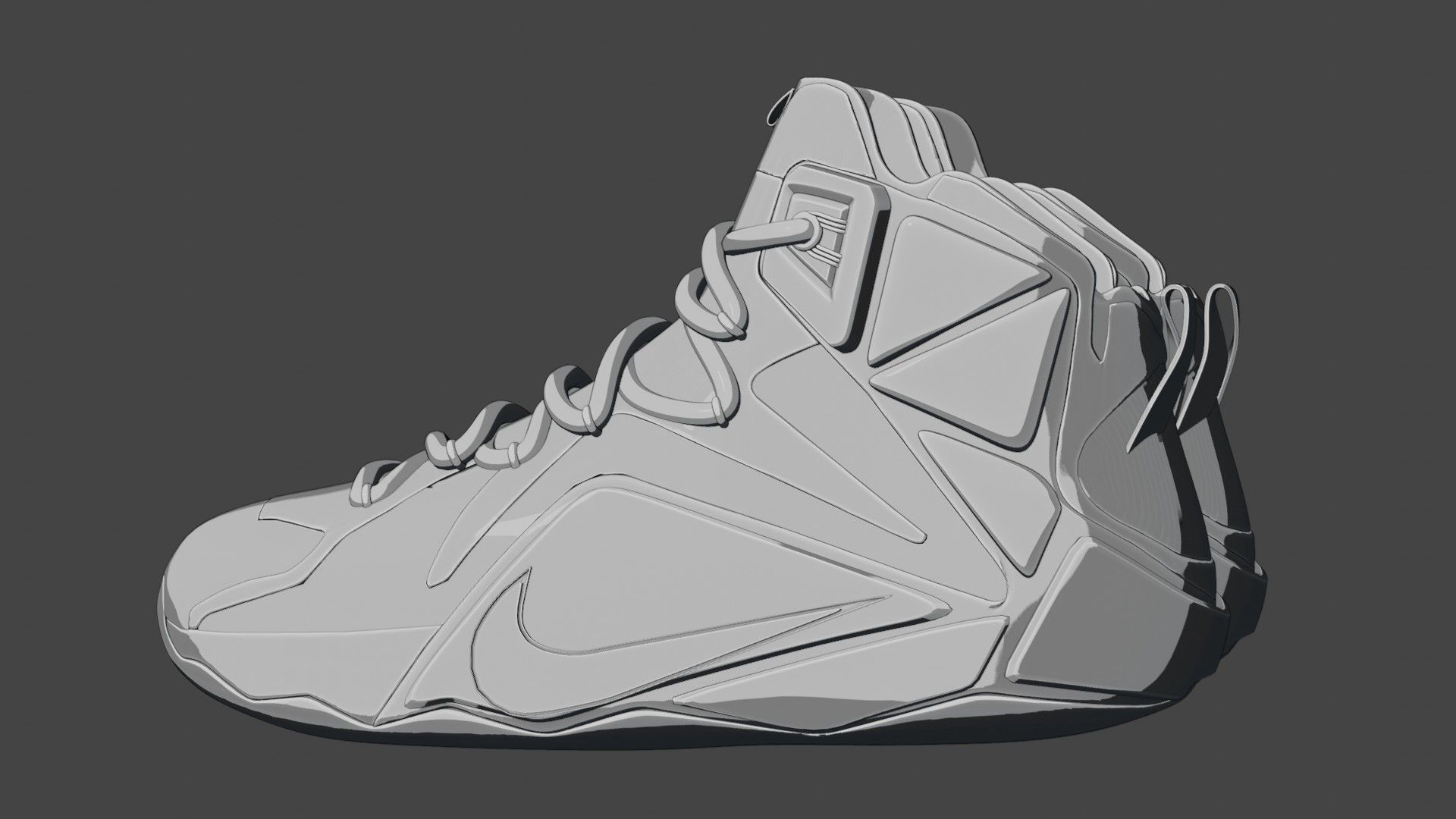 Nike Lebron green abstract 3D model | CGTrader