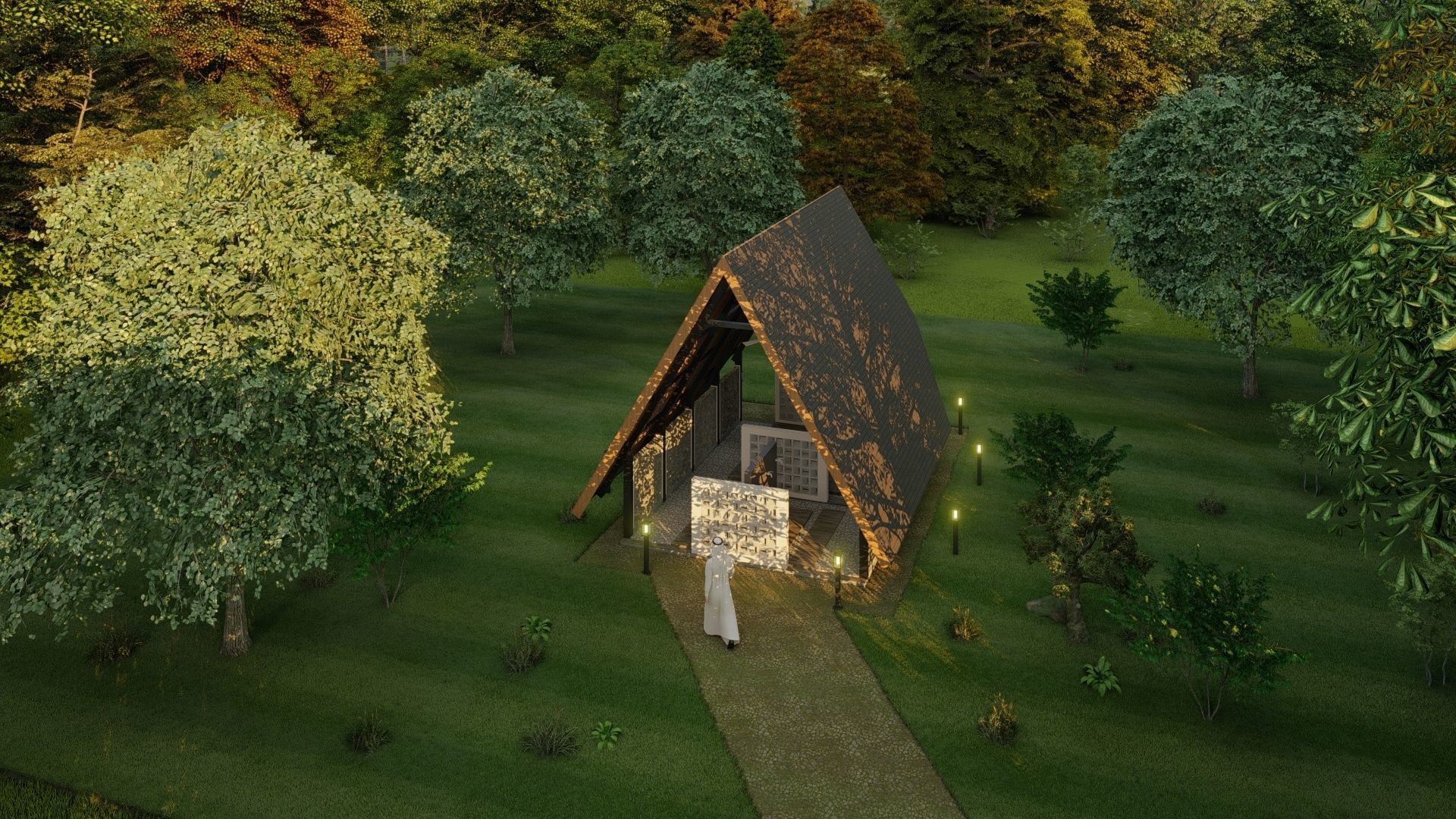 Musholla Modern Dufan 3D model | CGTrader