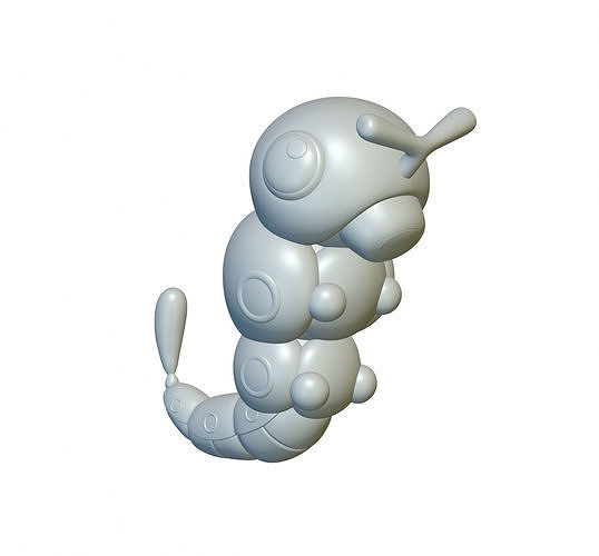Pokemon Caterpie - 10 3D model 3D printable | CGTrader