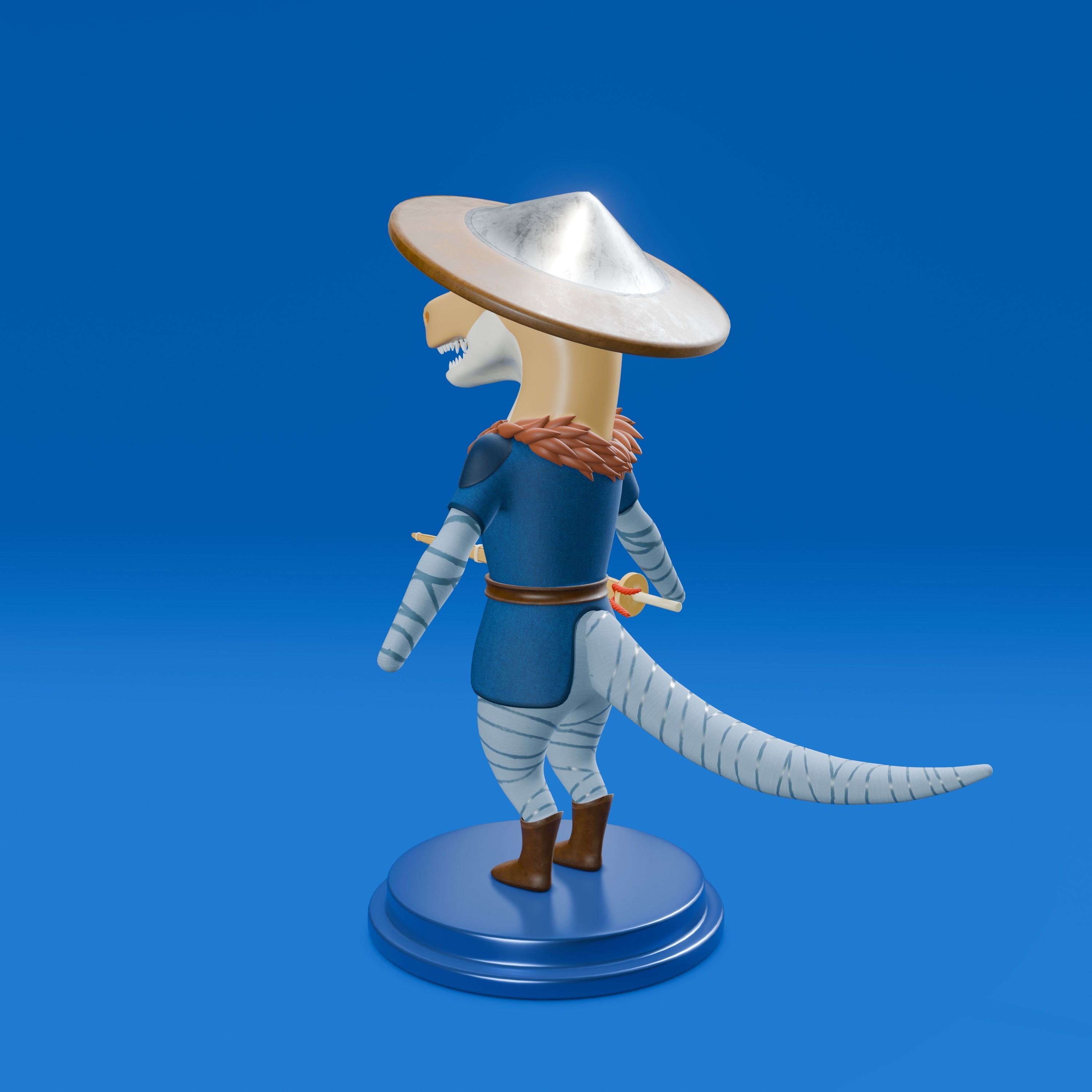Lizard cute cartoony model 3D model rigged | CGTrader