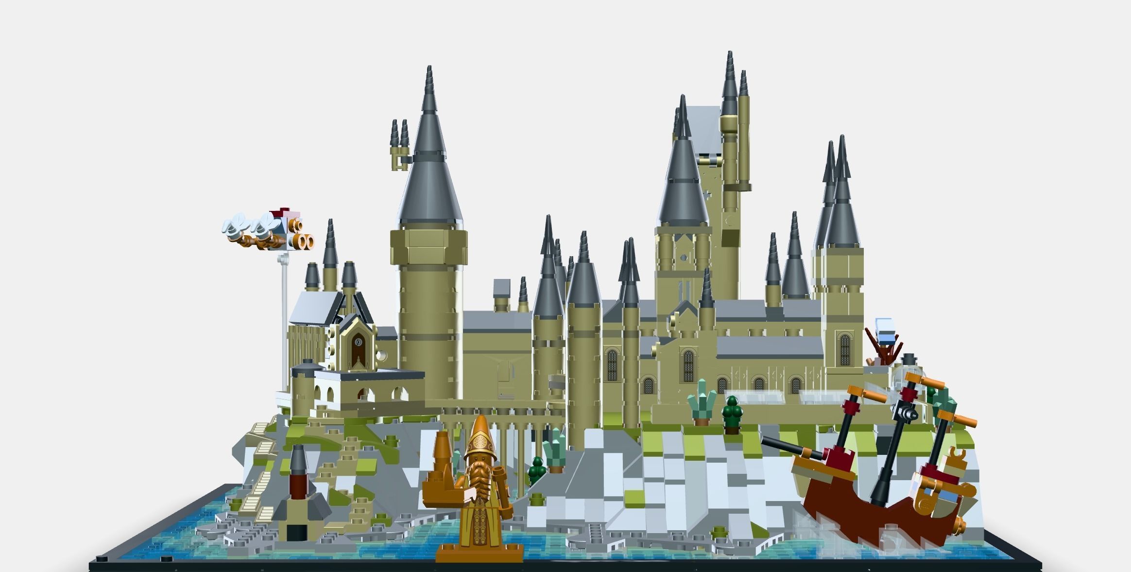 LEGO Harry Potter 76419 Hogwarts Castle and its grounds free 3D model ...