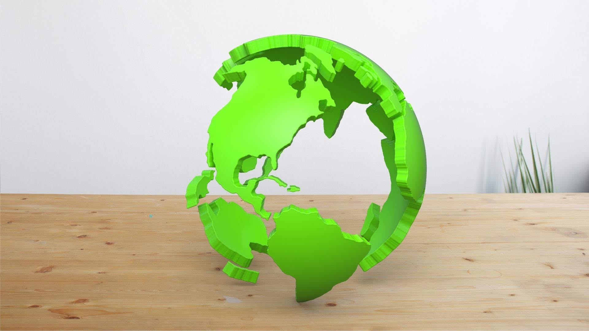 Globe 3d model two tone 3D model 3D printable | CGTrader