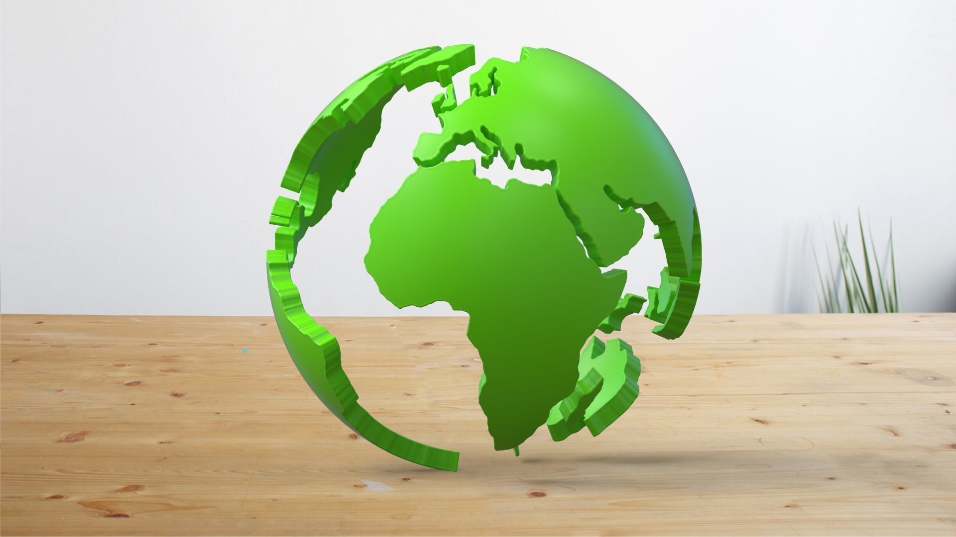 Globe 3d model two tone 3D model 3D printable | CGTrader