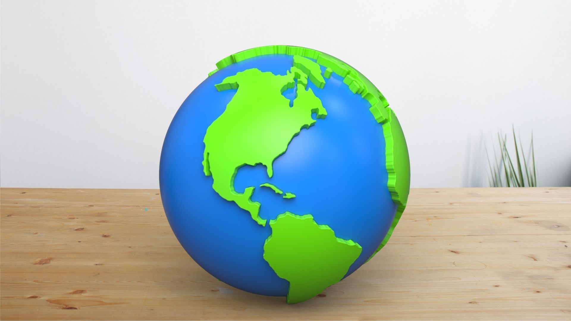 Globe 3d model two tone 3D model 3D printable | CGTrader