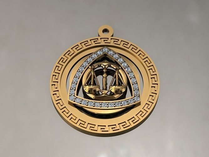 Zodiac 17 horoscope Libra 3D model 3D printable | CGTrader