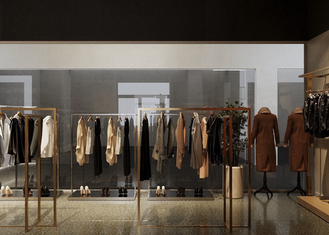 LUXURY CLOTHING STORE INTERIOR DESIGN 3D model 3D model | CGTrader