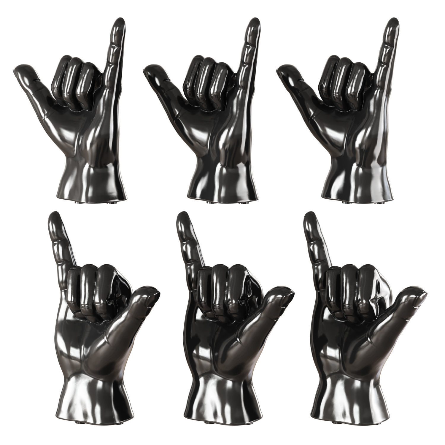 Contemporary Ceramic Figurine Hand 3D model | CGTrader
