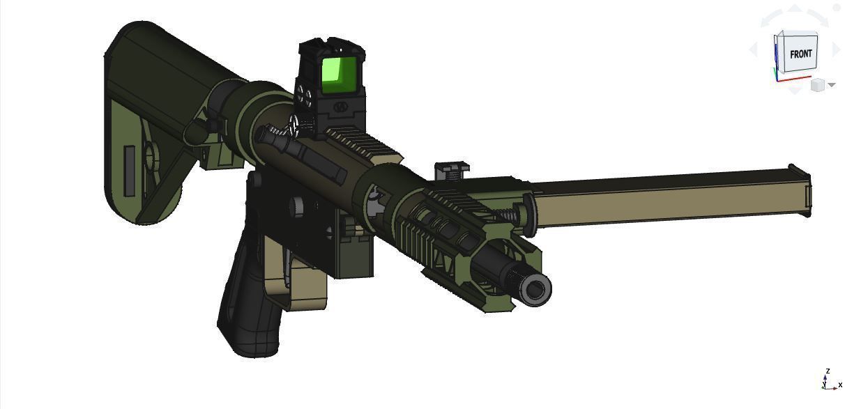 Sten gun MK II whatif CAD files 3D model | CGTrader