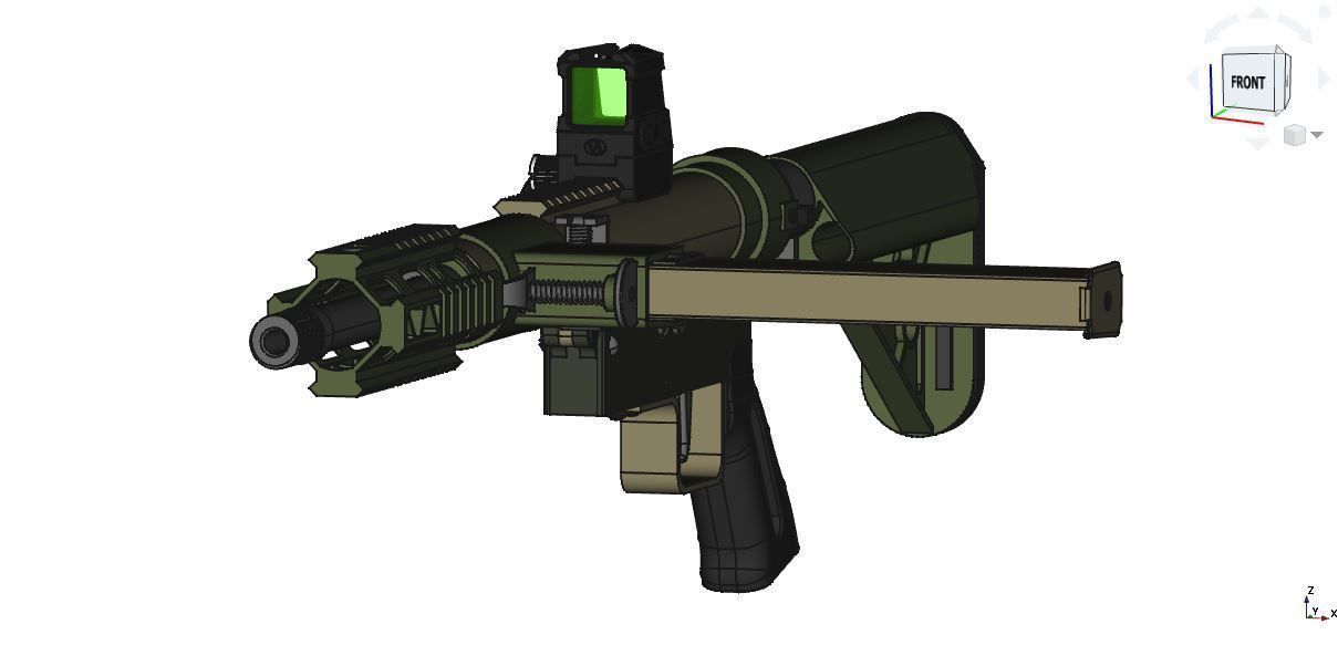 Sten gun MK II whatif CAD files 3D model | CGTrader